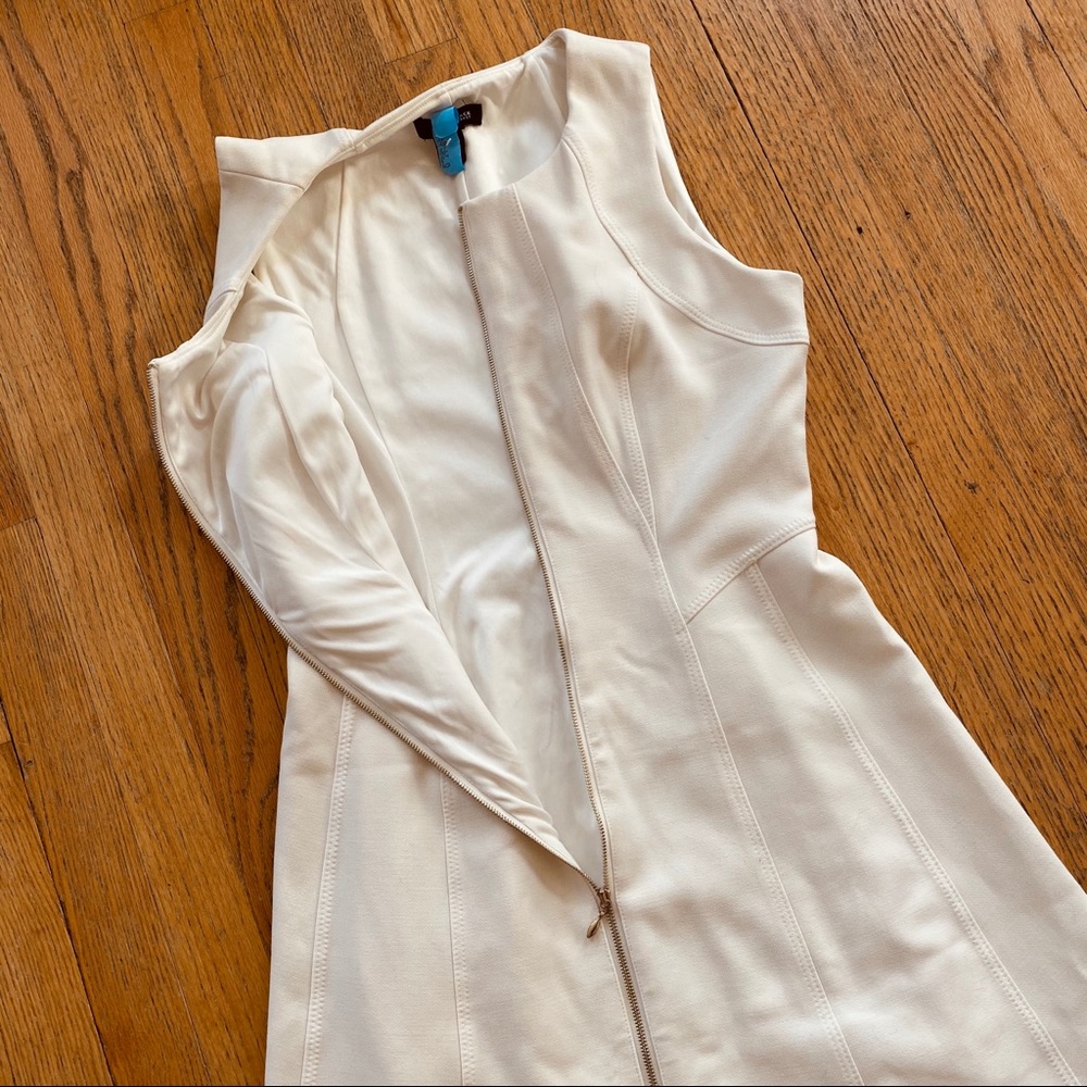 Beautiful Whbm Pure White Fit & Flare Dress - Gem